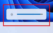 How to change the brightness in Windows 11